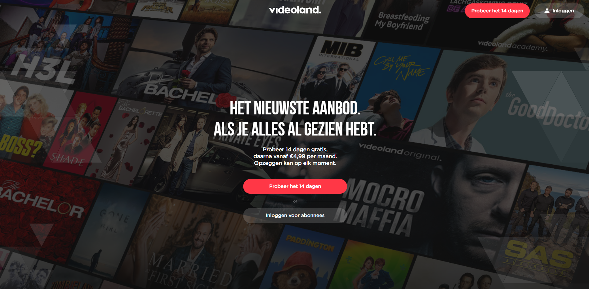 Met Videoland kijk je programma's terug en nog veel meer